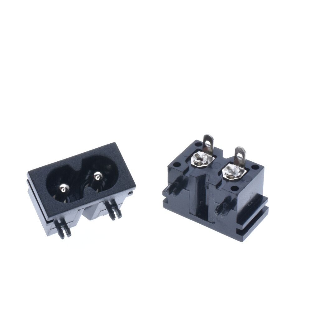 AC Power Socket inlet split panel and 2 pin PCB Mount – C.B.Electronics