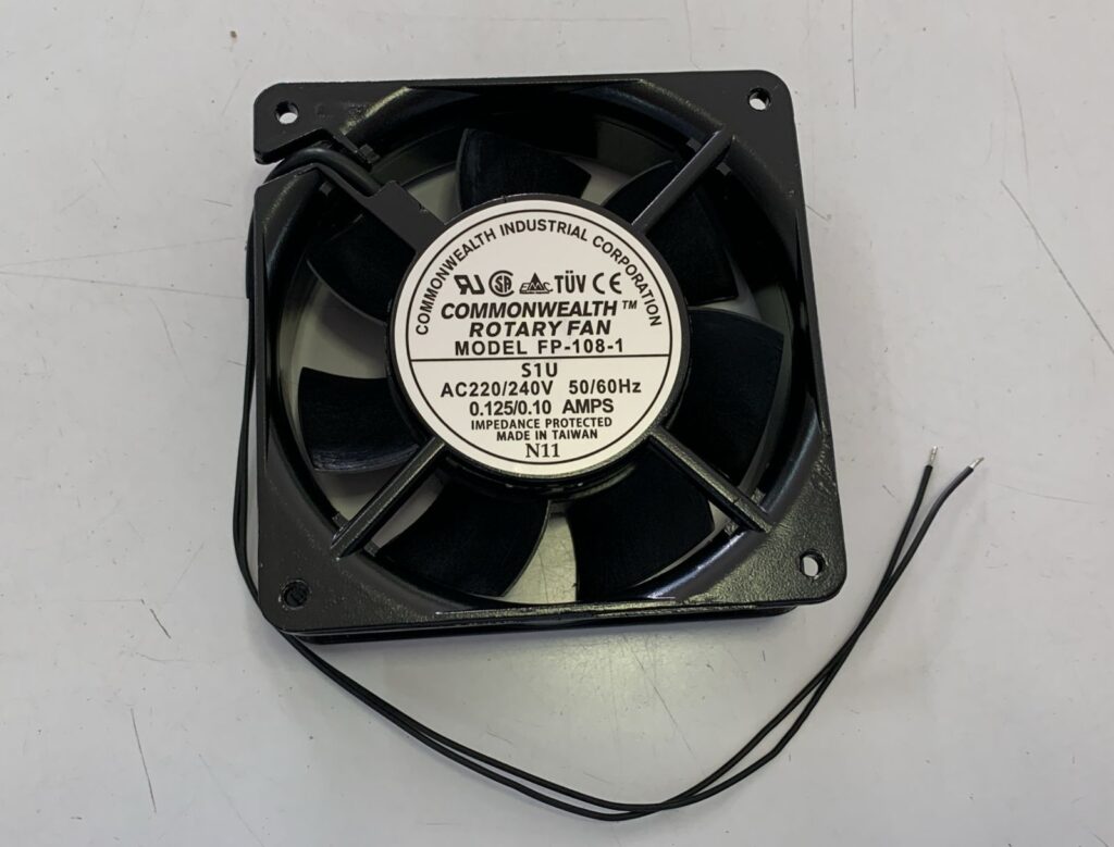 FP-108-220V S1U – 220V Fan 12x12x3.8cm – 120x120x38mm – Ultra Fast – C.B.Electronics