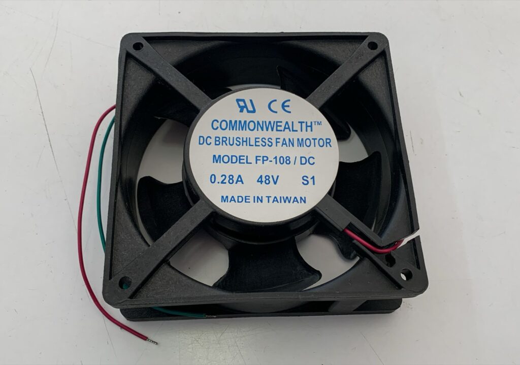 FP-108-48V DC S1 – 48V Fan 12x12x3.8cm – 120x120x38mm – C.B.Electronics