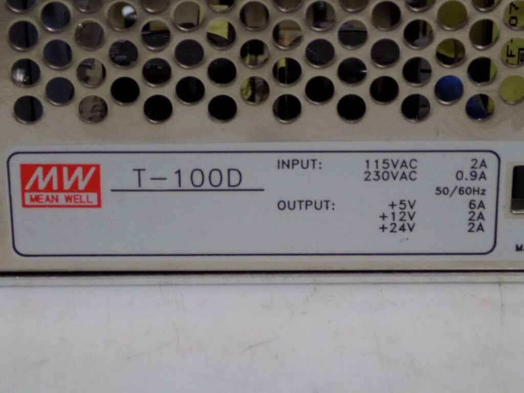 MEAN WELL POWER SUPPLY T-100D 5V-6A — 12V-2A — 24V-2A – C.B.Electronics
