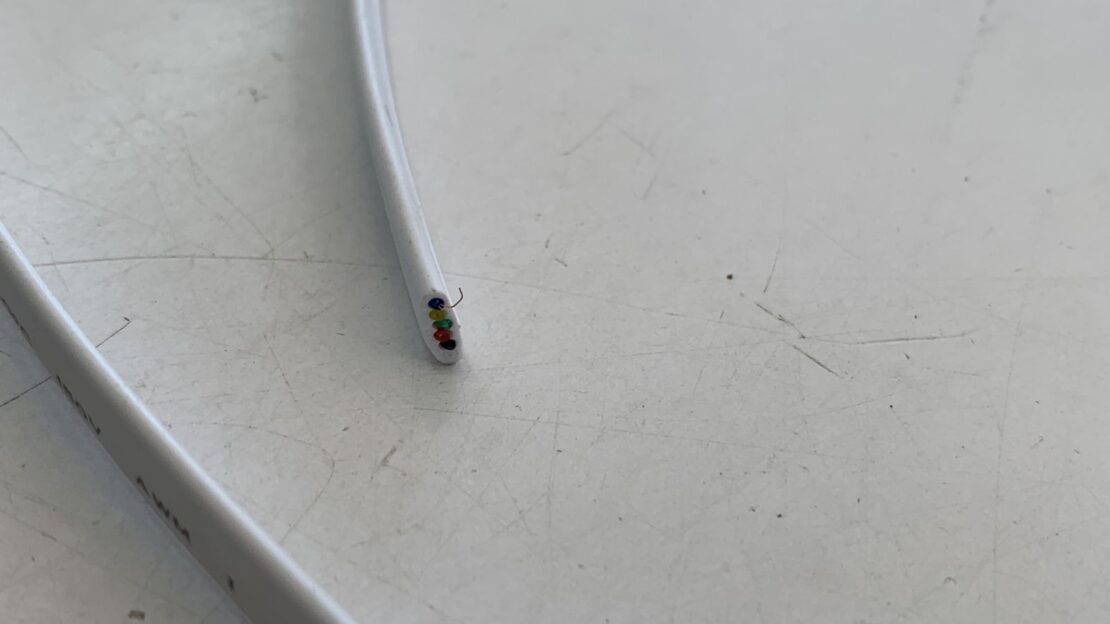 FLAT TELEPHONE CABLE 6 CORES GRAY – C.B.Electronics