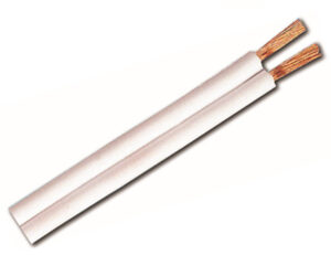 White Flat Twin 2 Core 2mm Cable – C.B.Electronics