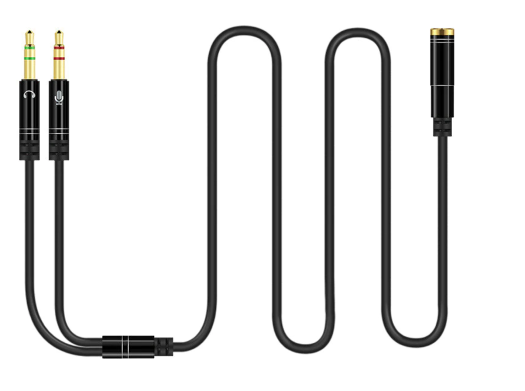 3.5 mm stereo mini jack 1 Female to 2 Male Y Splitter Earphone to PC ...