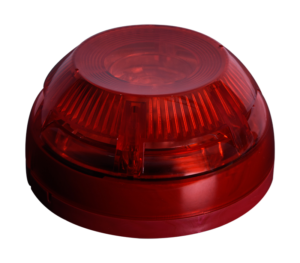 Conventional Fire Alarm Sounder With Strobe, RED – C.B.Electronics