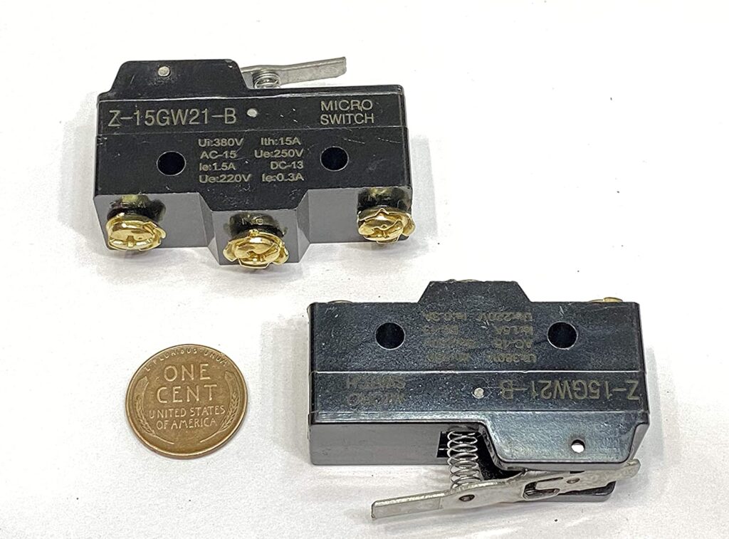 Limit Switch Z-15GW21-B Z15GW21B 15a lever 29mm screw Microswitch spdt – C.B.Electronics