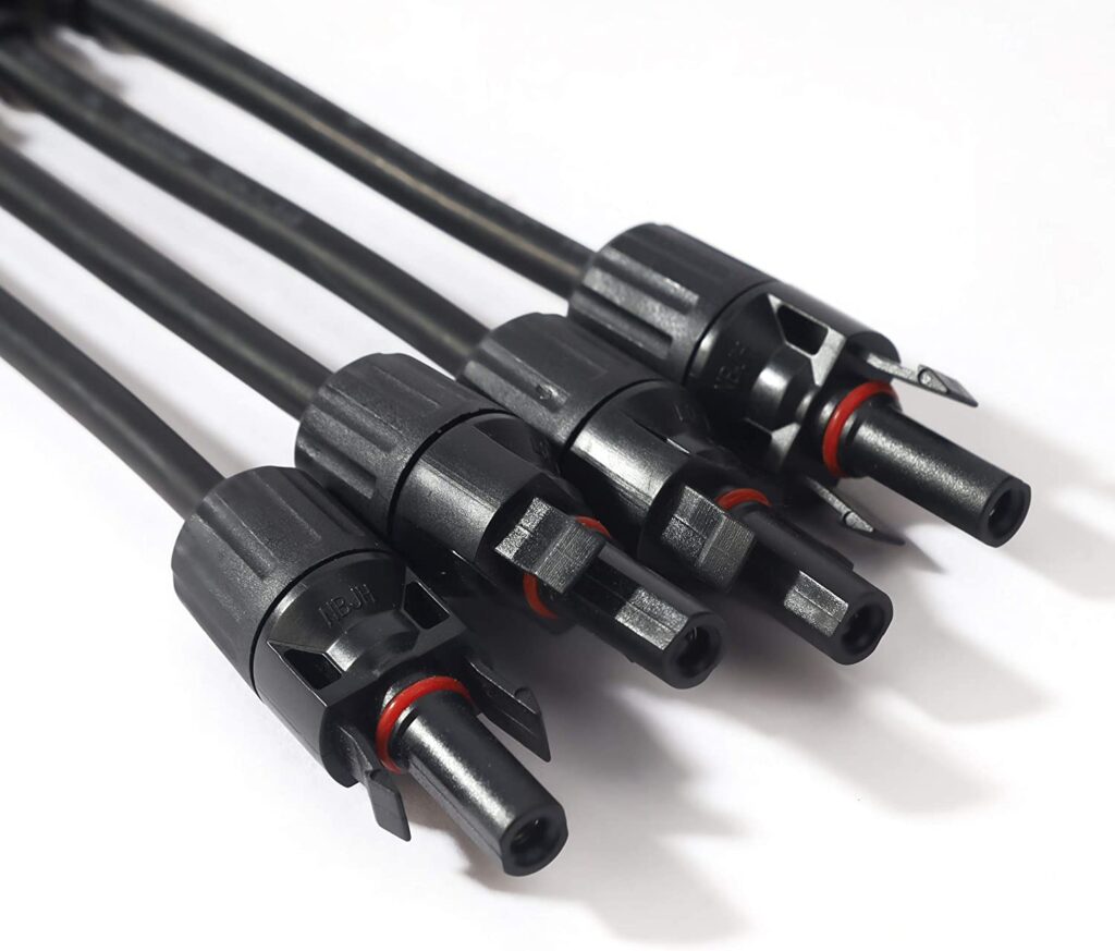 Solar Panel Connector Y Branch Solar Connector 1 to 4, 10 AWG Solar ...