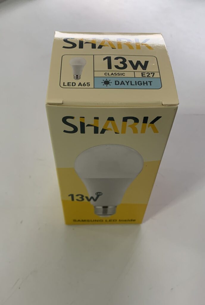 SHARK LED 13W – Lamp 13W WHITE E27 – C.B.Electronics