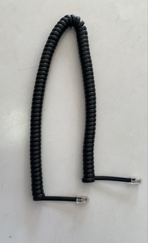 Telephone Cord Cable 3 Meters BLACK – C.B.Electronics