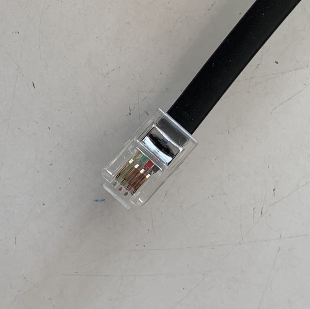 Telephone Cord Cable 3 Meters BLACK – C.B.Electronics