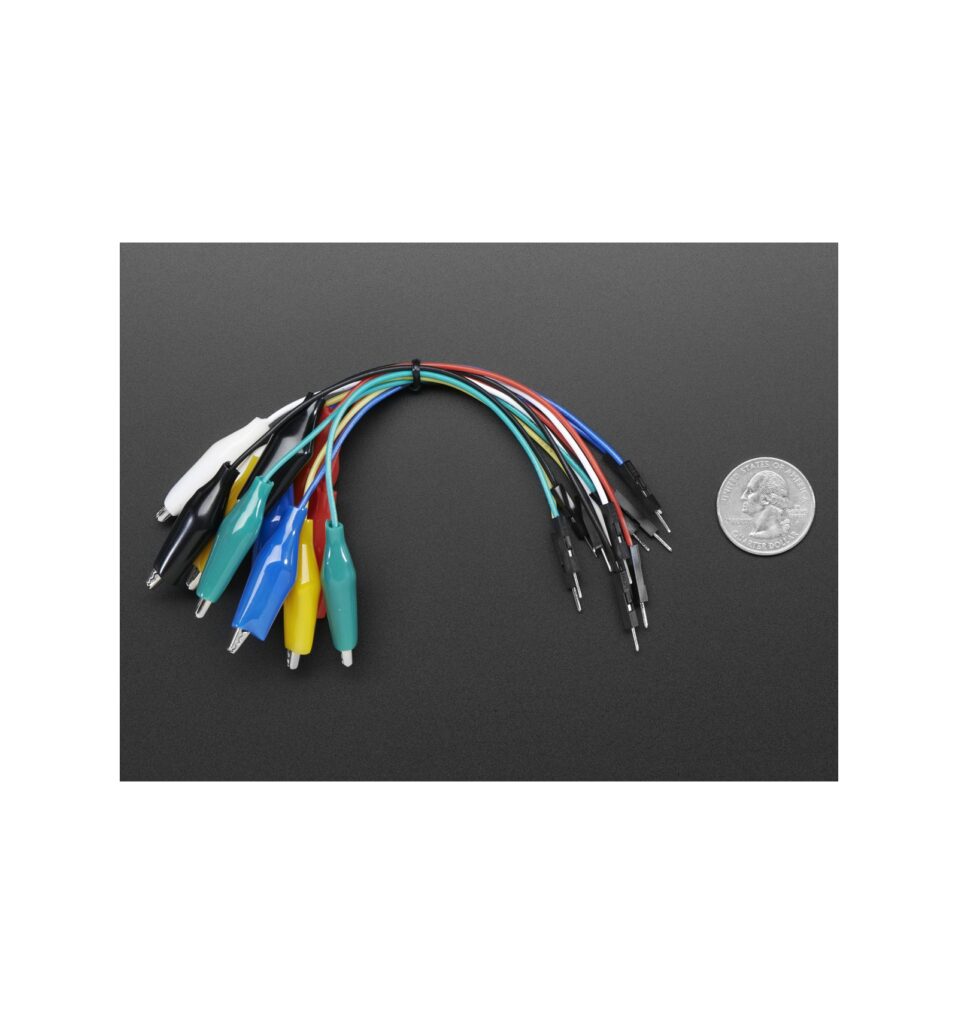 JUMPER WIRE MALE TO ALLIGATOR CLIP – C.B.Electronics