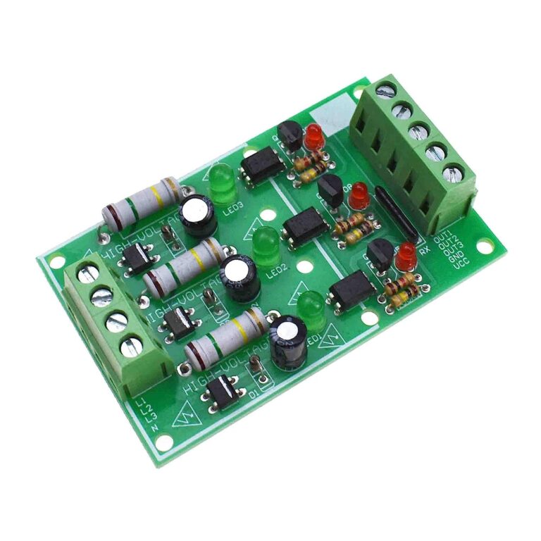 3 Channel Optocoupler Isolation Module AC 220V Isolated Board Testing ...