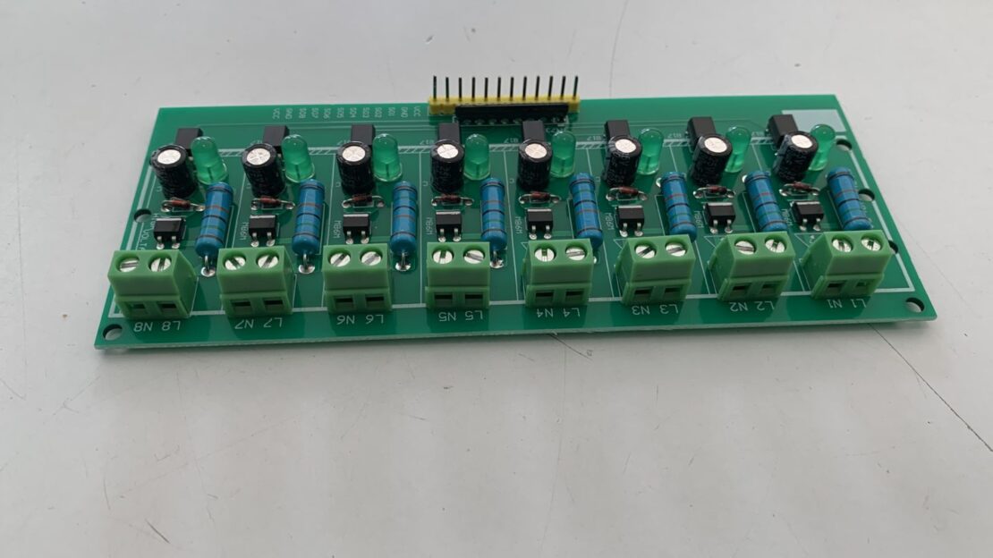 8 Channel Optocoupler Isolation Module AC 220V Isolated Board Testing ...