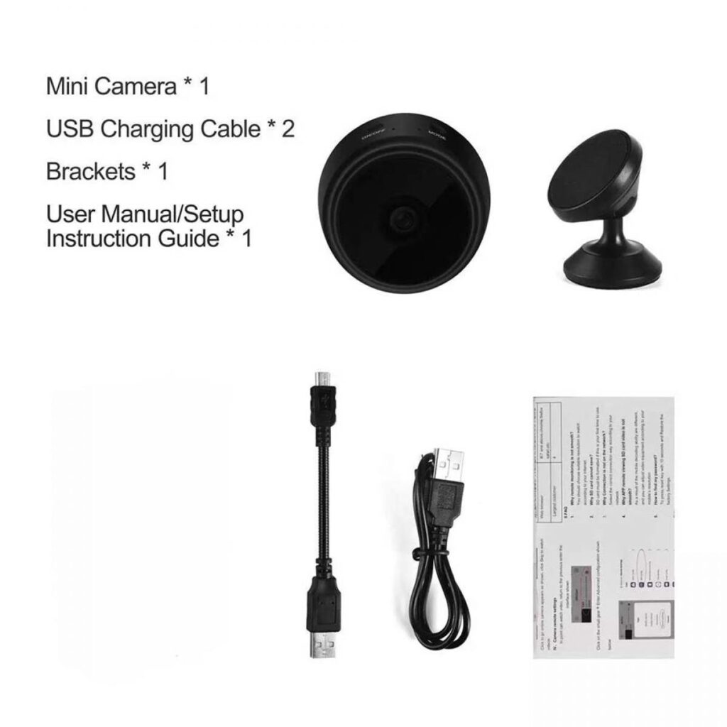A9 Mini WiFi Camera, 1080P HD Wireless Home Security Camera, Small ...