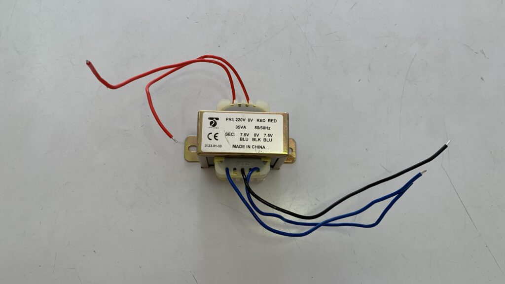 7.5-0-7.5 7.5V 35VA AC Transformer – C.B.Electronics