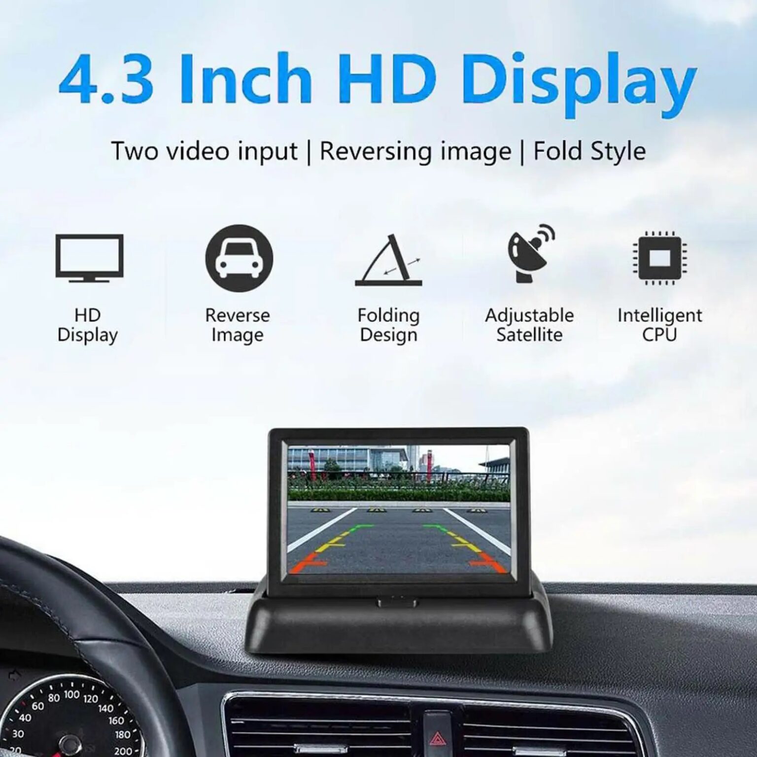 4.3 Inch TFT LCD Screen, Car Rear View Monitor, Rear View Parking ...