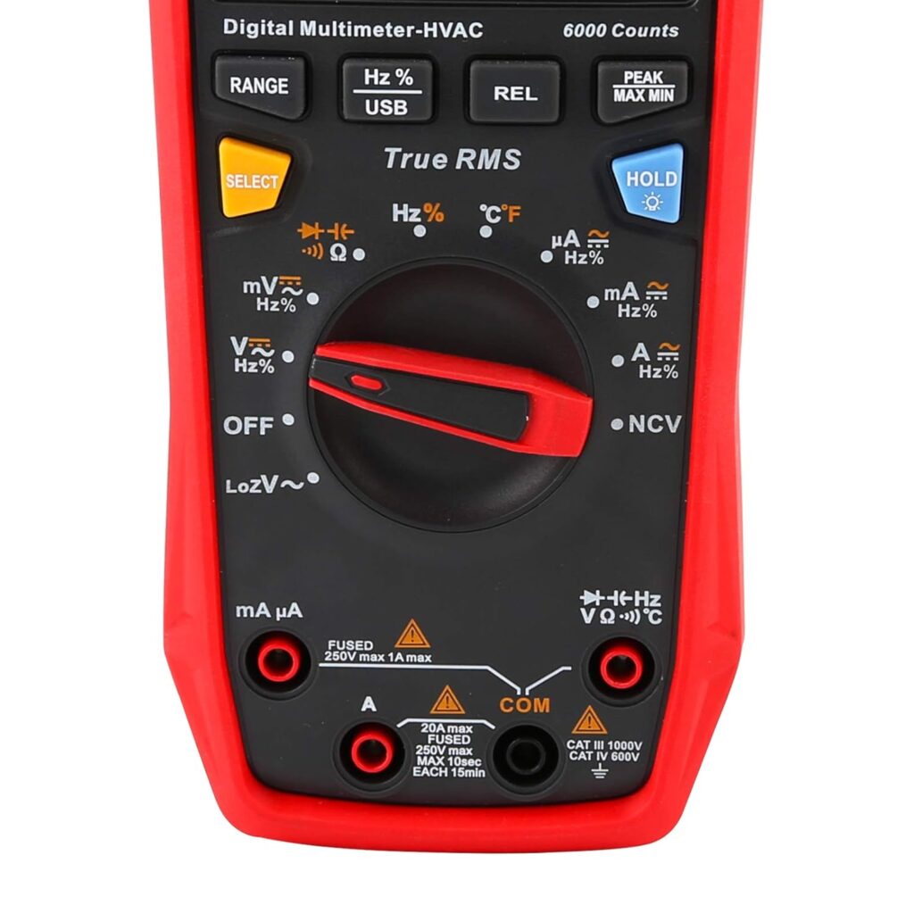 UNI-T Digital Multimeter UT61D+, True RMS 1000V AC DC 6000 Counts USB ...