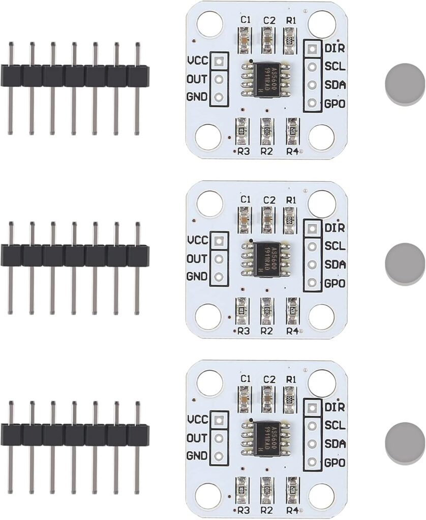 AS5600 Magnetic Encoder High Precision Sensor Module, 12bit, I2C, PWM ...