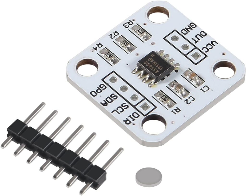 AS5600 Magnetic Encoder High Precision Sensor Module, 12bit, I2C, PWM ...