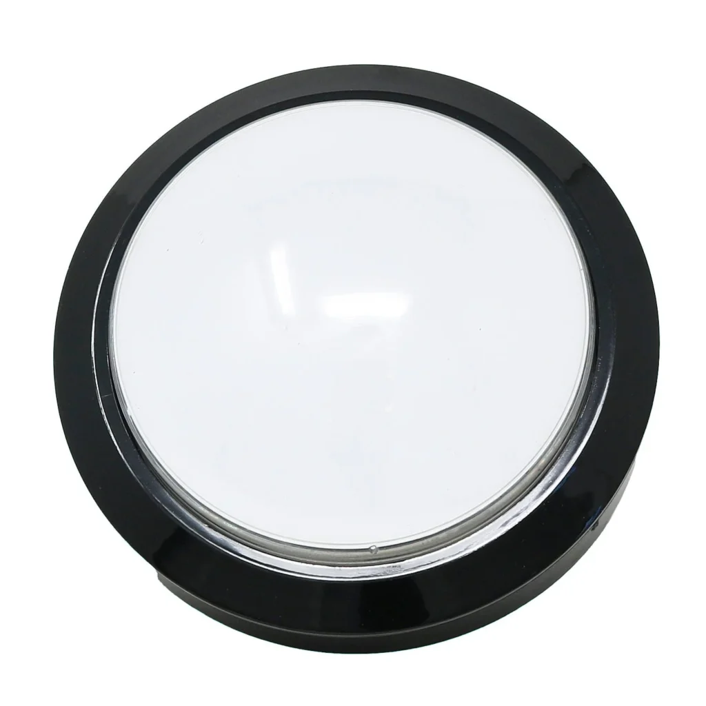 Big Dome Pushbutton – White – 100MM – C.B.Electronics