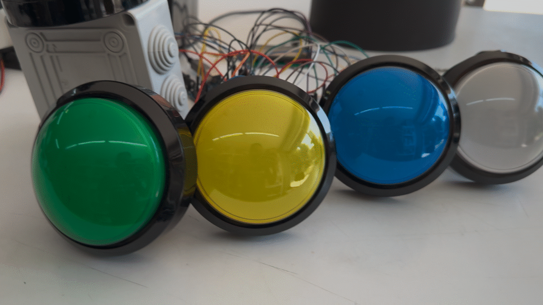 LED Memory Game Built with Arduino and GIANT push buttons from C.B ...