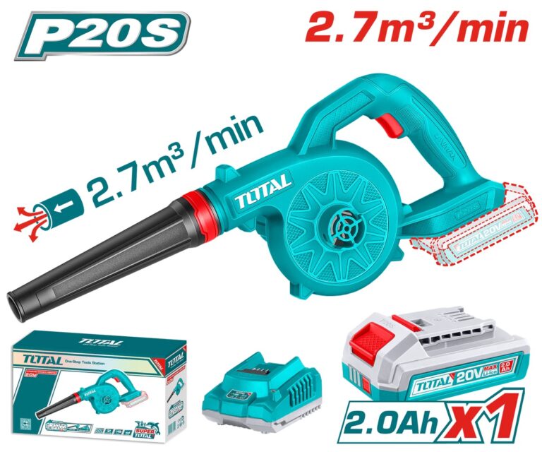 Total Tools Blower 20V Battery 18000 RPM + 2Ah Battery + Charger ...